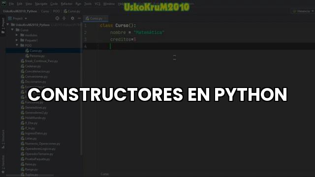 Constructores En Python